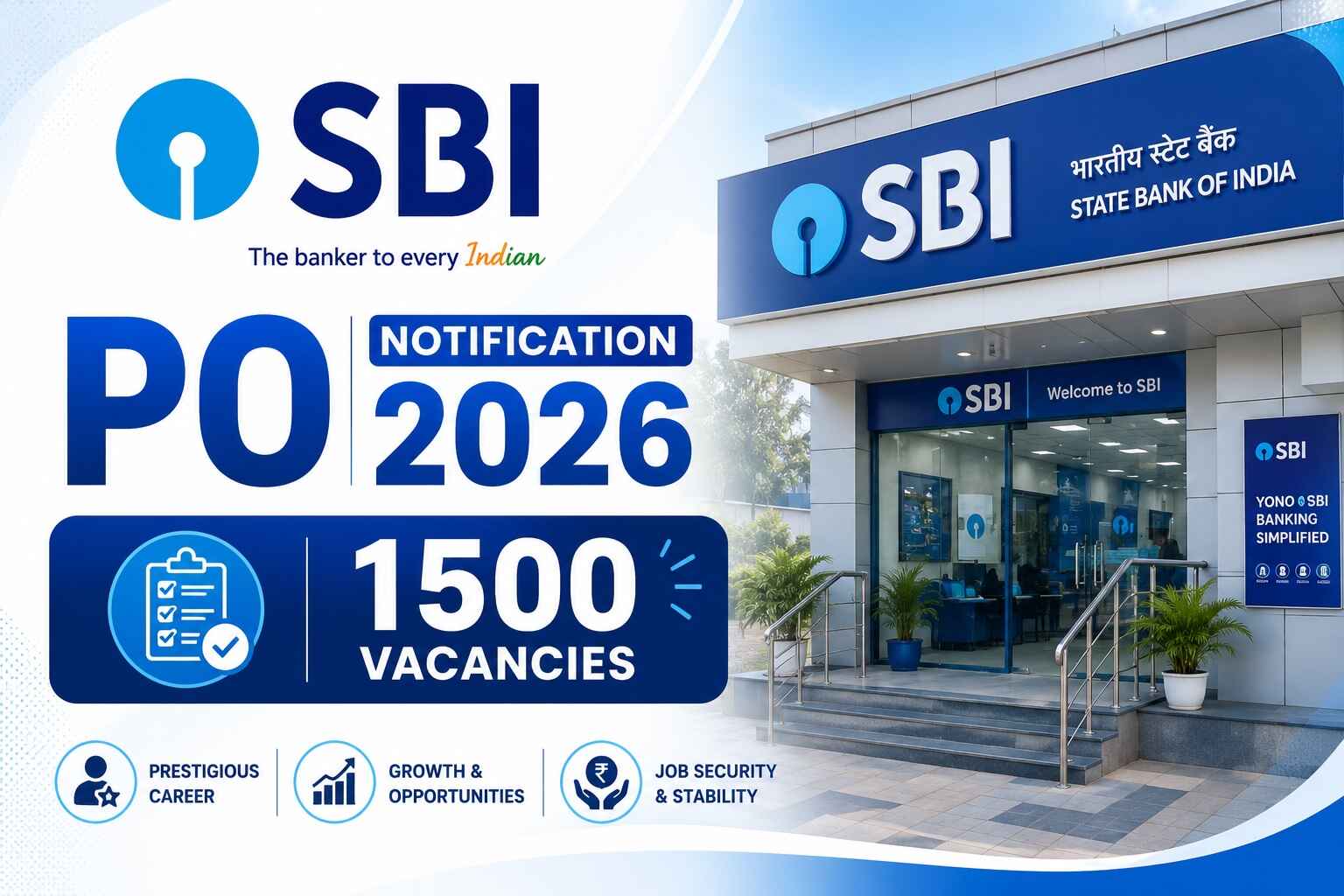 SBI PO Notification 2026 Out: 1500 Vacancies, Dates, Eligibility ...